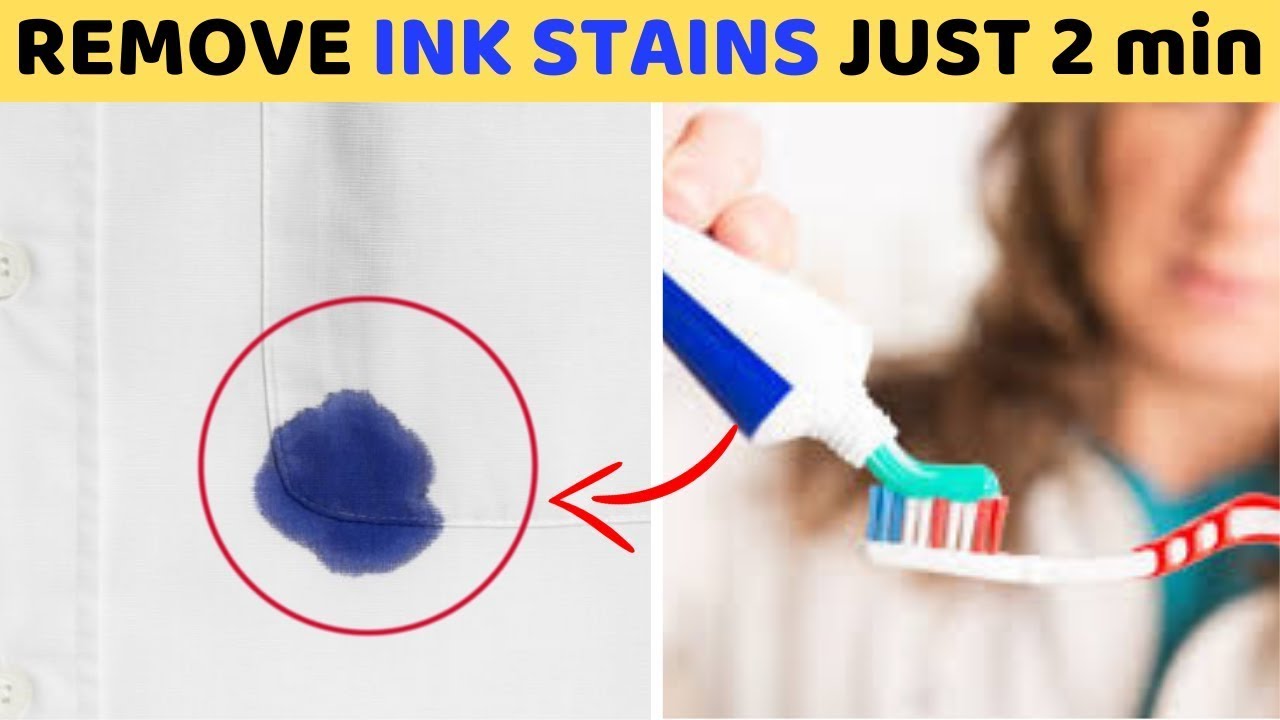 Best Way to Remove Ink Stains from Clothes with Toothpaste | Easy ...