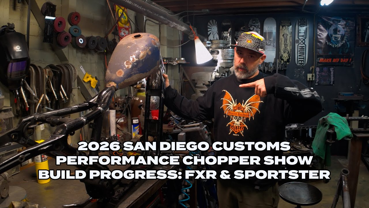 2026 San Diego Customs Performance Chopper Show Build Progress: FXR and ...