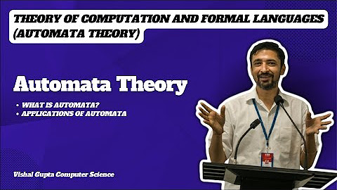 Theory of Computation and Formal Languages | Automata | GATE - YouTube
