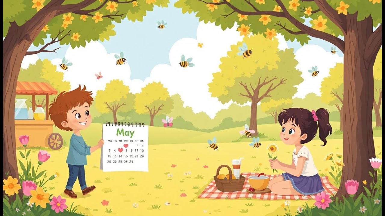 May Magic! 🌼☀️ A Happy Song for Kids About the Month of May - YouTube