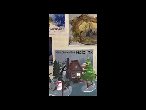 Augmented Reality Christmas Card created with Hololink - YouTube
