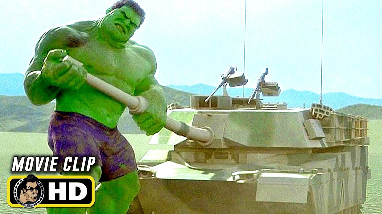 HULK (2003) Hulk Vs. Tanks Scene [HD] Marvel - YouTube