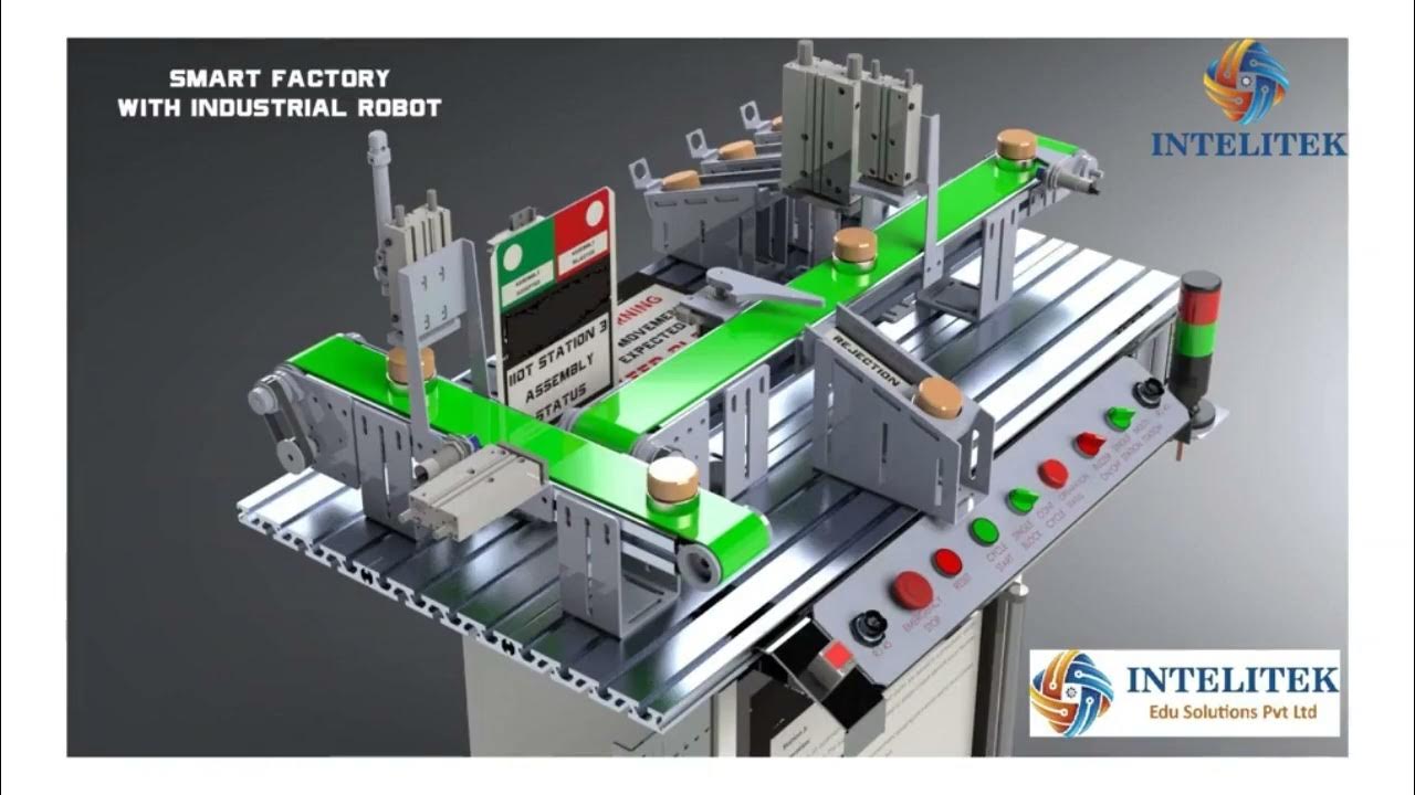 Factory automation Modular production system training setup - YouTube