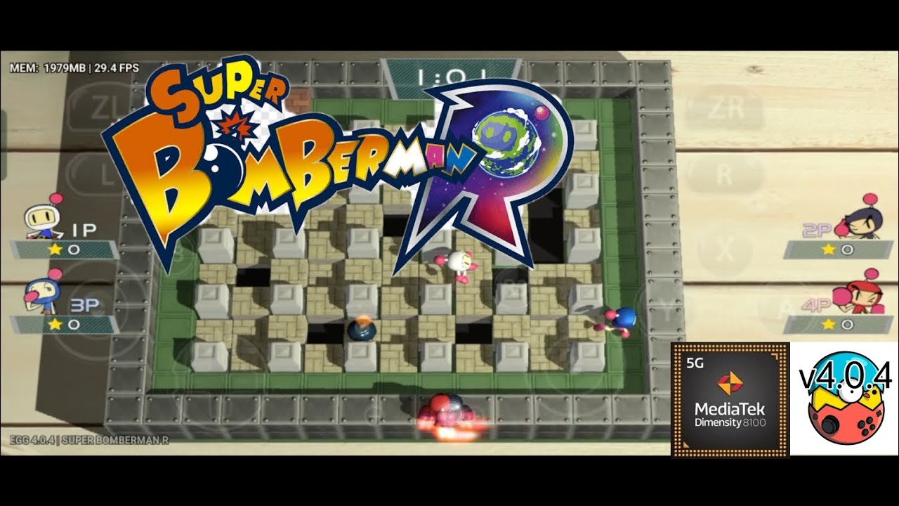 Super Bomberman R - Egg NS v4.0.4 with Realme GT Neo 3 Mediatek Dimensity 8100 - YouTube