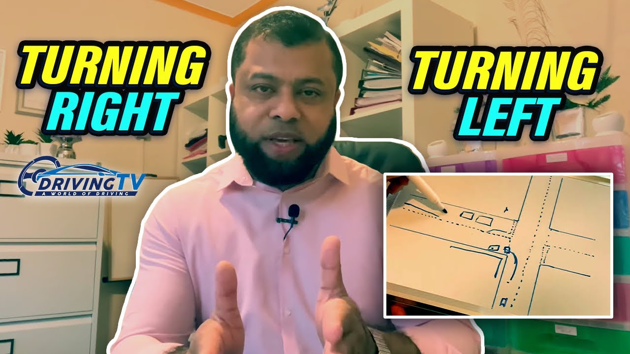Turning Right (back to position) Turning Left (slowly)- Driving Lesson ...