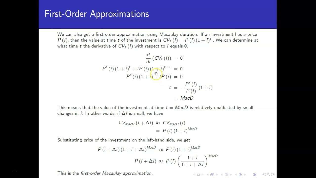 First Order Approximation - YouTube