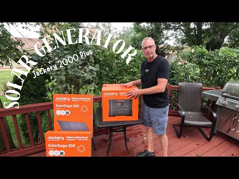 Jackery Solar Generator and Solar Saga Panels Unboxing and First Use Review