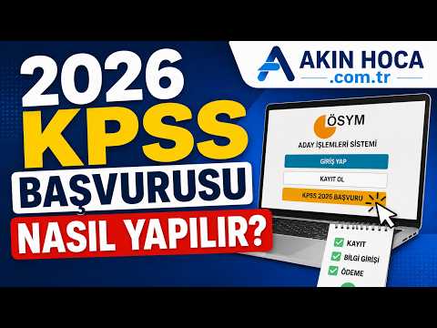 2026 KPSS ORTAÖĞRETİM BAŞVURUSU NASIL YAPILIR?