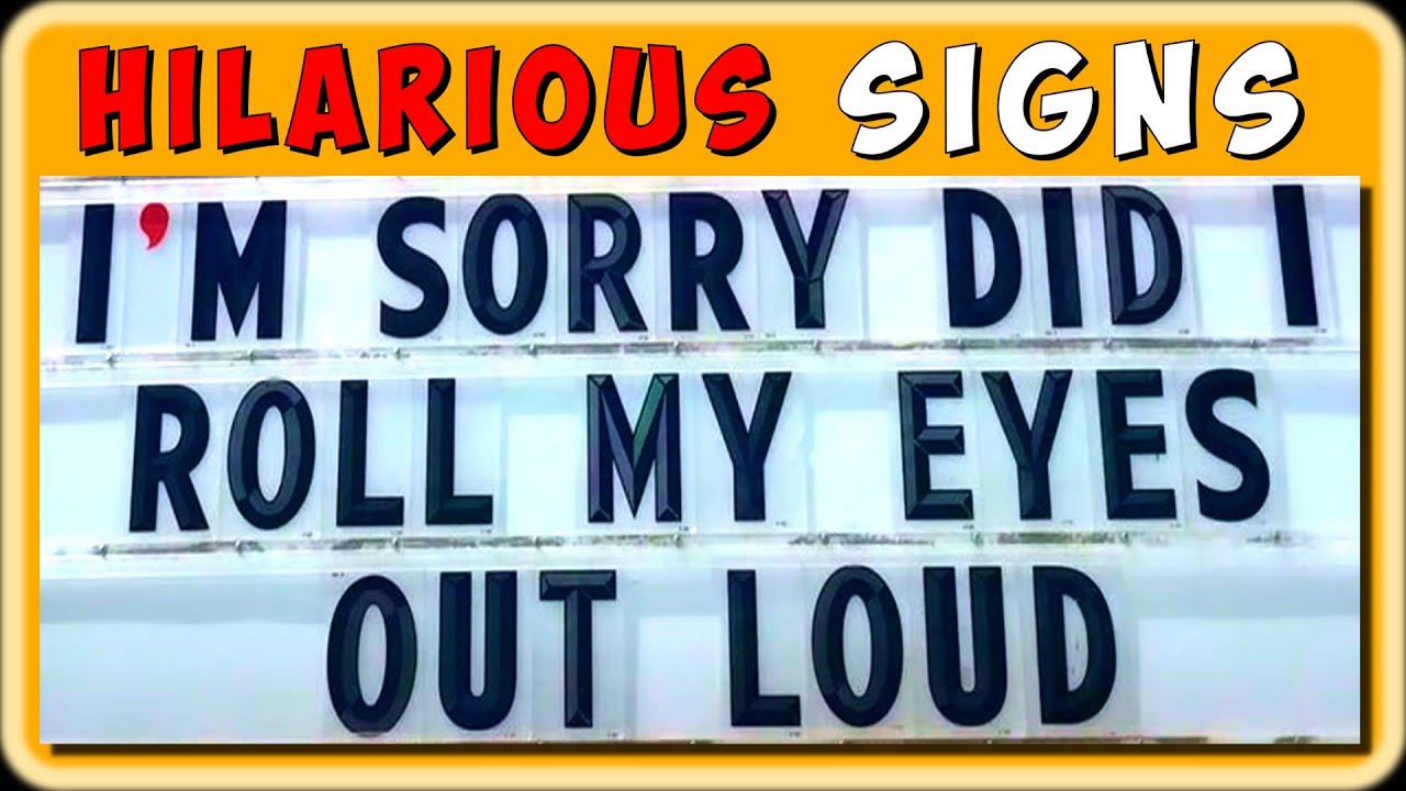Amazingly Funny Signs And Billboards From Around The World 102 - YouTube