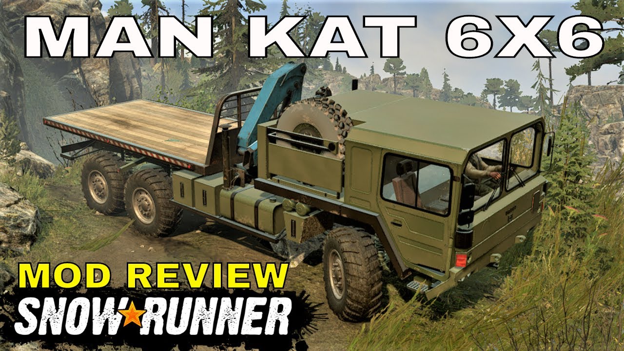 SNOWRUNNER MAN SX44 KAT 6X6 OFFROAD TRUCK MOD REVIEW PC - YouTube