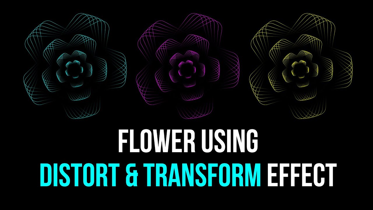 How to design Flower Using Distort and Transform Effect in Illustrator ...