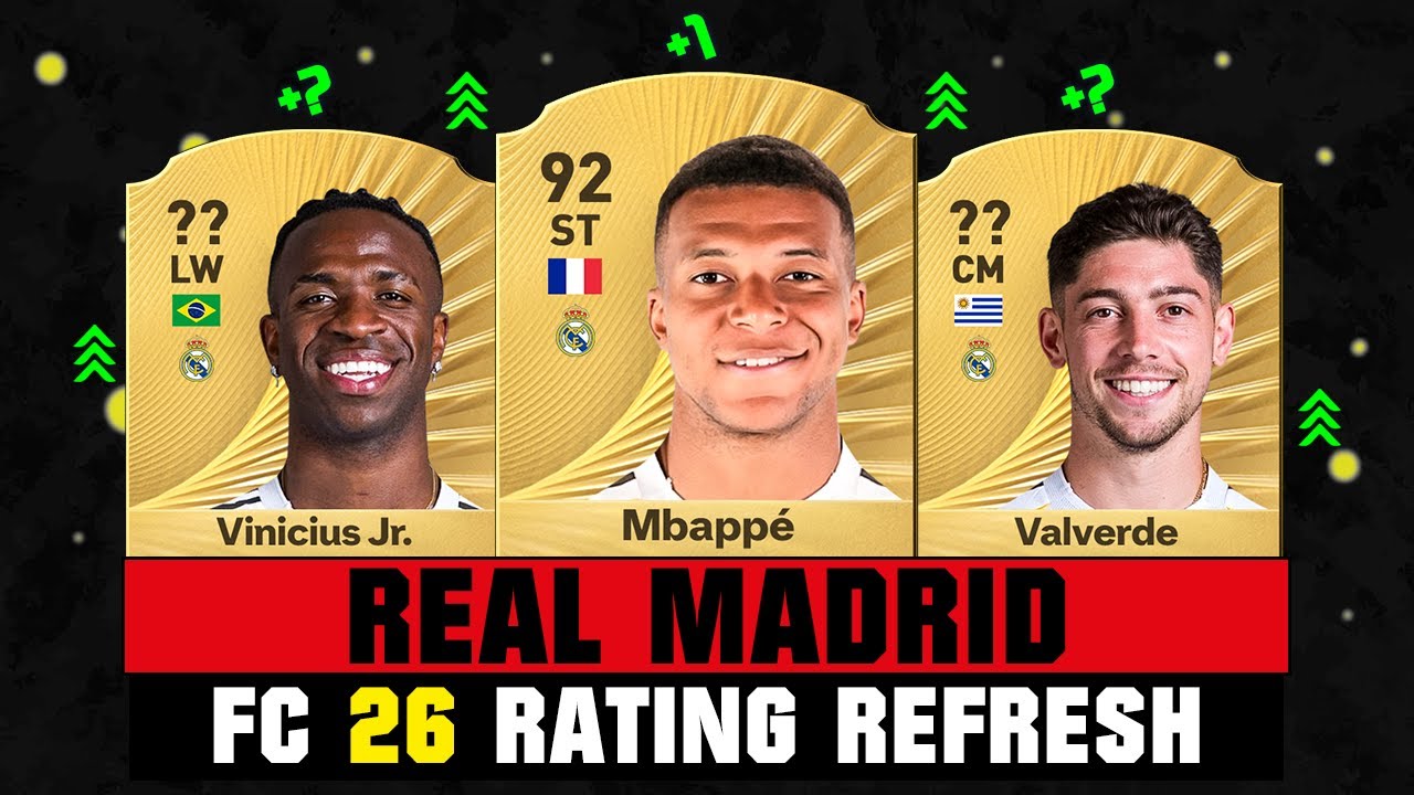 FIFA 26 | REAL MADRID PLAYER RATINGS IN FC 26! 😱🔥 ft. Mbappe, Vinicius ...