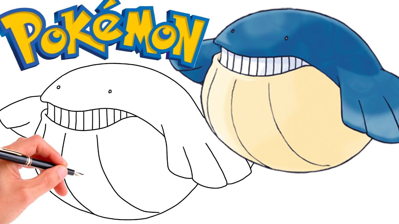 How To Draw WAILMER POKEMON #320 | Generation 3 - YouTube