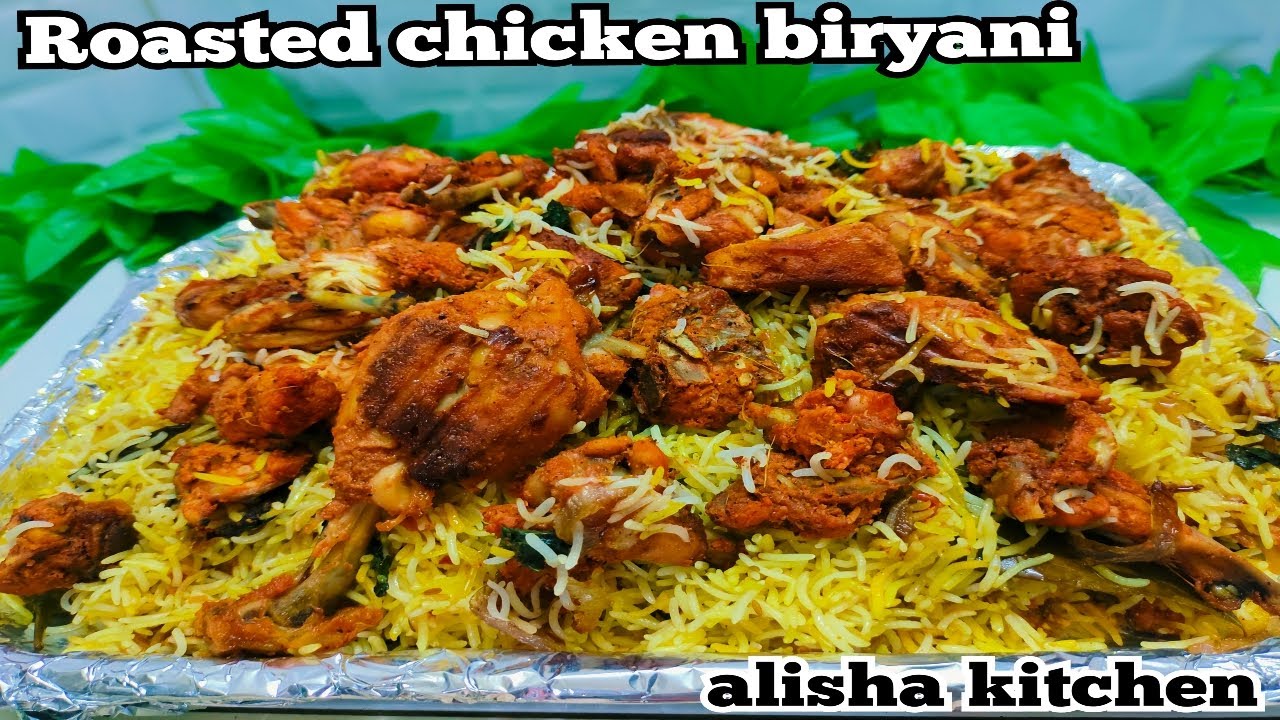 Roasted chicken biryani recipe - YouTube