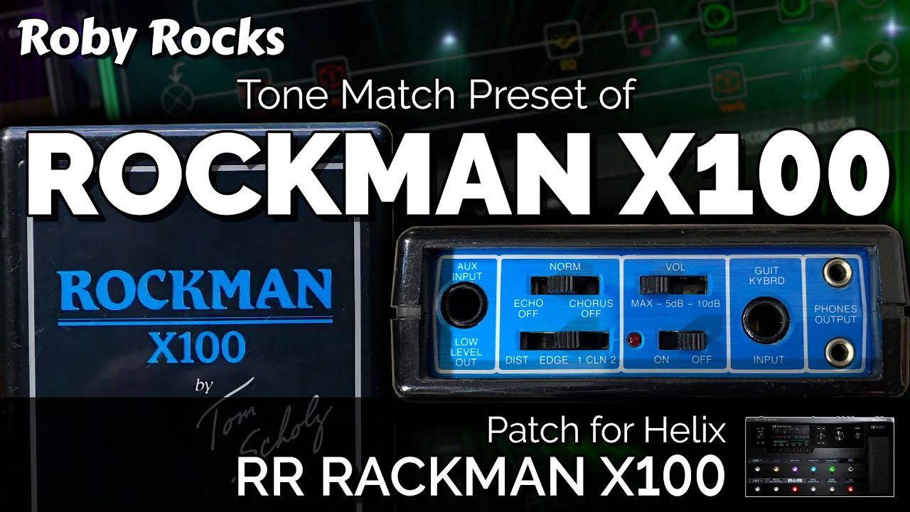 Line 6 Helix - HX Stomp | Rockman X100 | preset pack RACKMAN X100 - YouTube