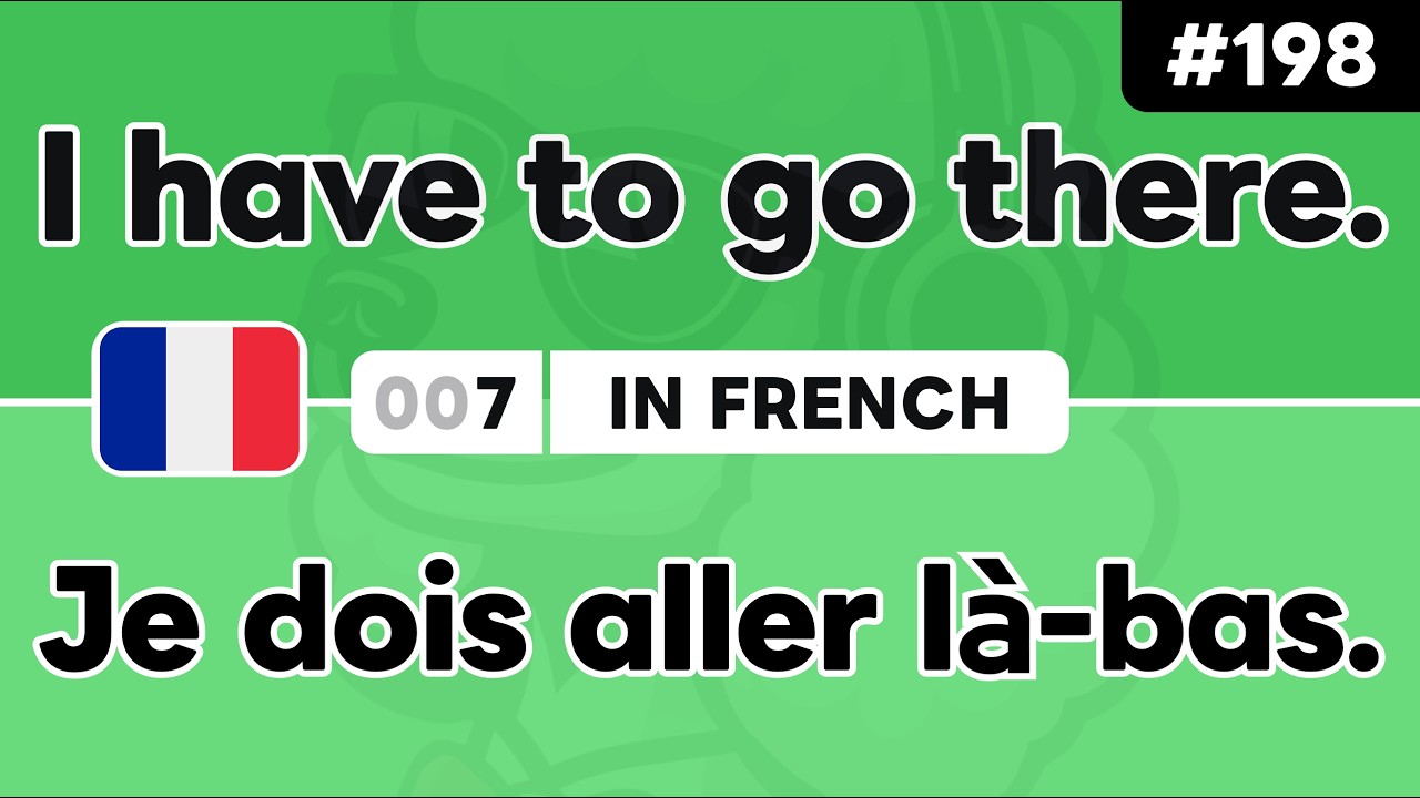 Learn ‘I have to go ~’ in French 🇫🇷 Daily Beginner Phrases (Ep. #198 ...