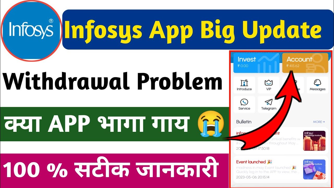 Infosys Earning App | Infosys App Withdrawal Problem 😭 | Infosys App ...