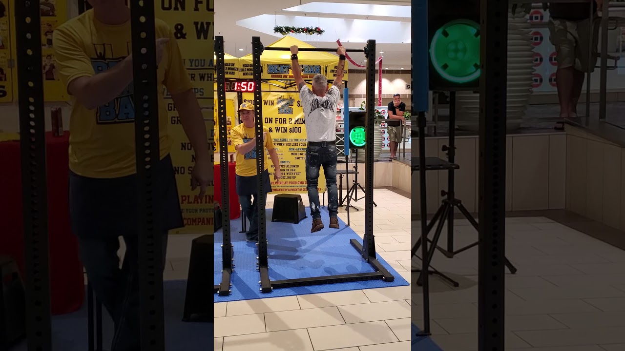 BAR HANGING CHALLENGE AT MALL - YouTube