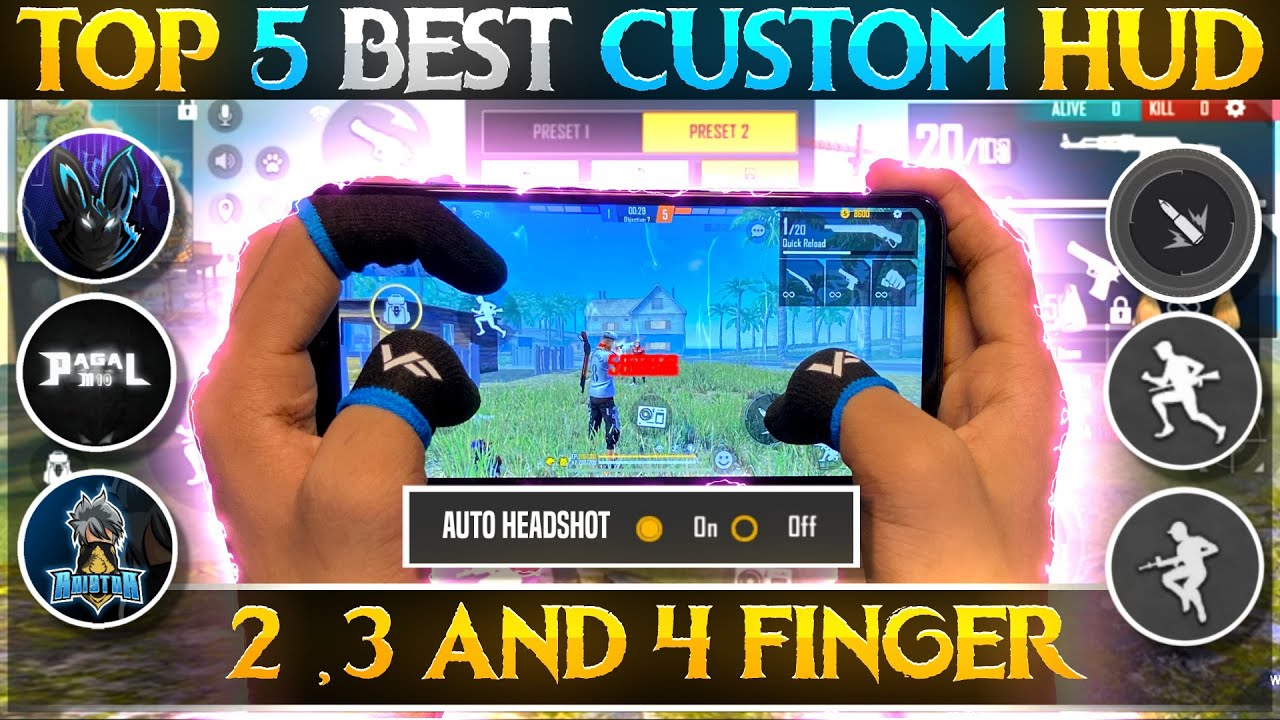 TOP 5 BEST EASY CUSTOM HUD FOR 2 FINGER AND 3 FINGER CLAW | 4 FINGER ...