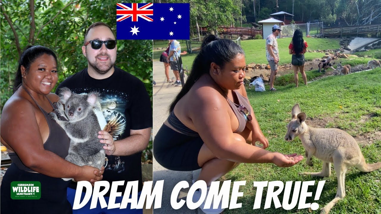 Thai Girlfriend Up Close with Australia's Famous Wildlife! | GOLD COAST ...