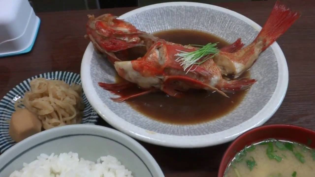 高はし（築地市場 場内） 釣きんき煮付 Thornhead is boiled with sauce.Tsukiji fish market ...