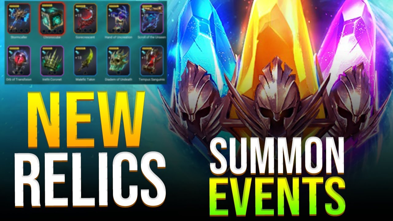 NEW RELICS & NEW SUMMON EVENT COMING! | RAID SHADOW LEGENDS - YouTube