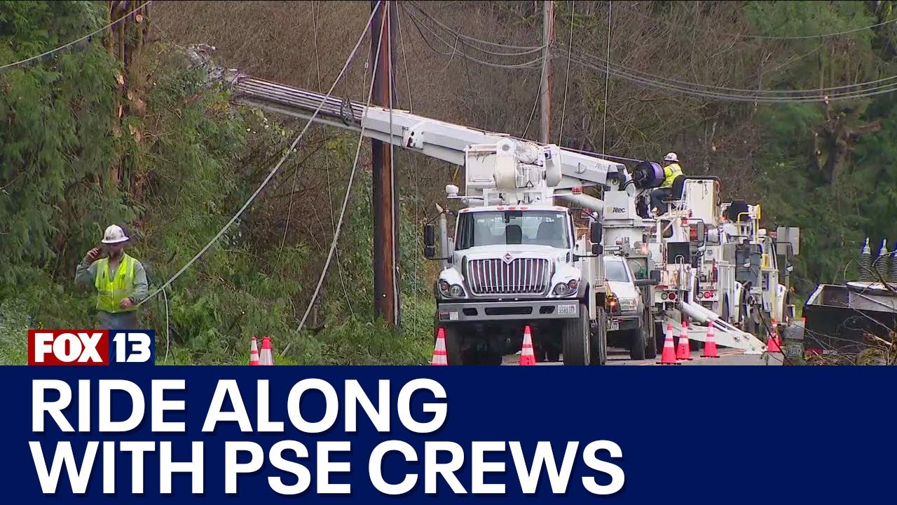 Riding along with Puget Sound Energy as they work to restore power ...
