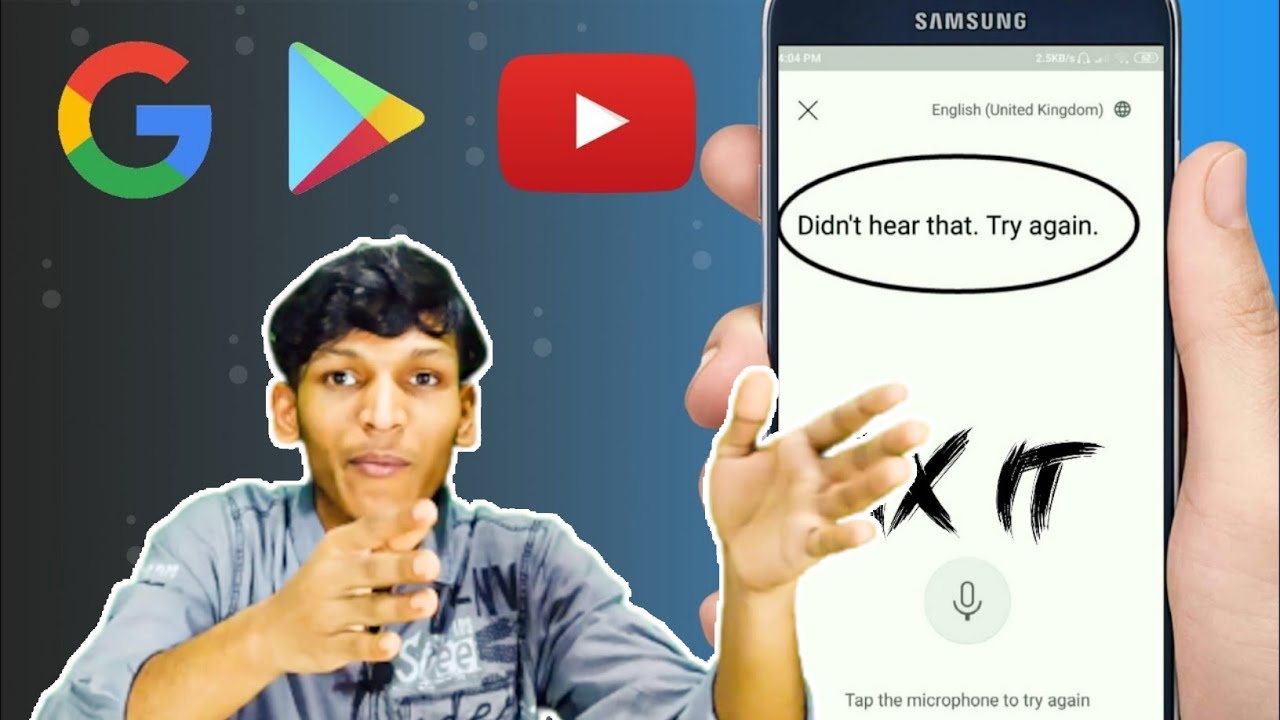 Didn't hear that.try again! voice search not working on Youtube ...