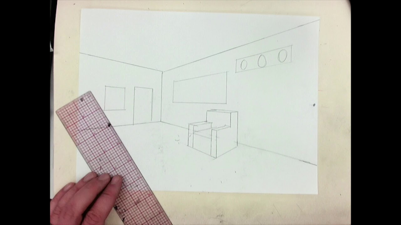 Two Point Perspective Room Interior - YouTube