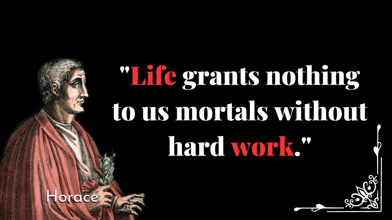 Top 20 Quotes by Horace, The Ancient Roman Poet - YouTube