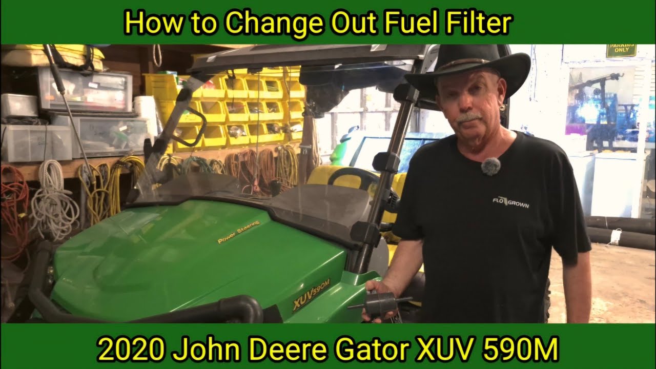 How to Change Out Fuel Filter. 2020 John Deere Gator XUV 590M. Easy ...