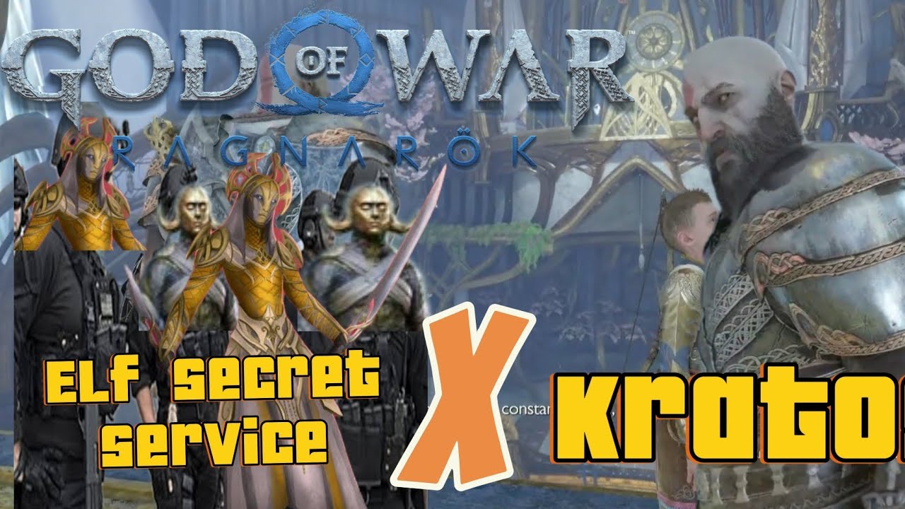 Kratos beating Elves Secret services GOD OF WAR RAGNAROK HD #part9 ...