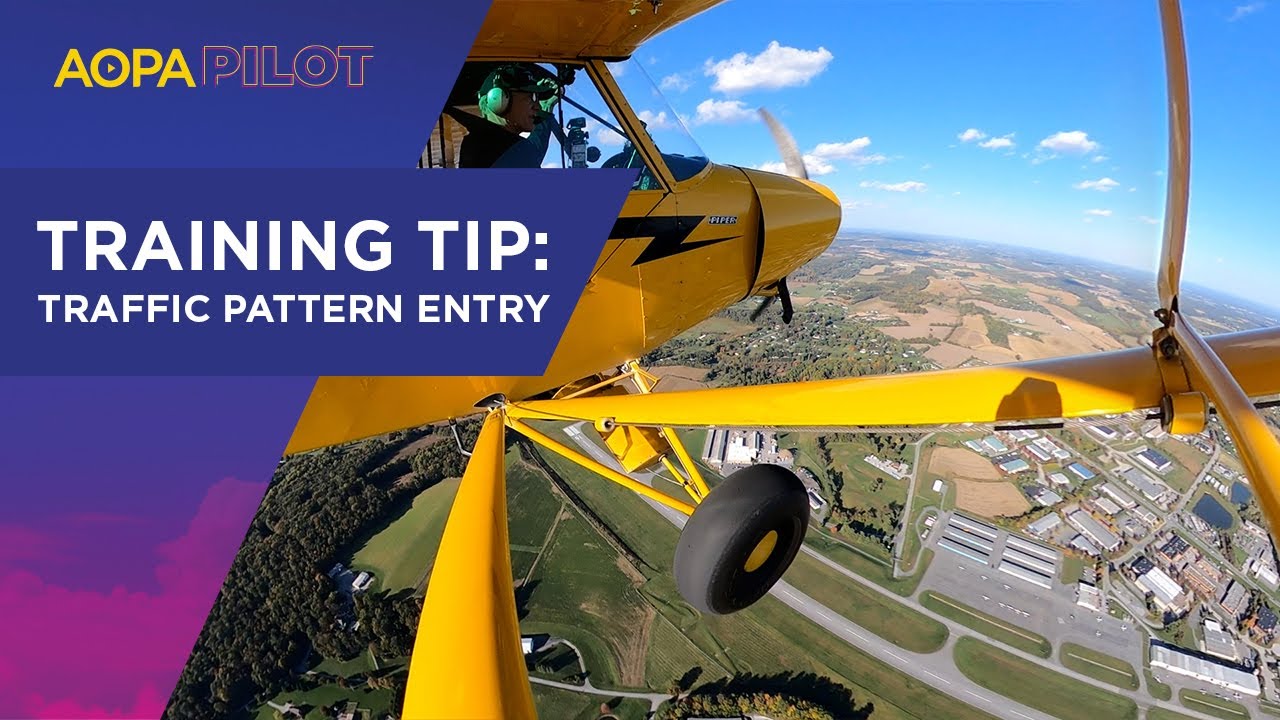 Flight Training Tip: Traffic Pattern Entry - YouTube
