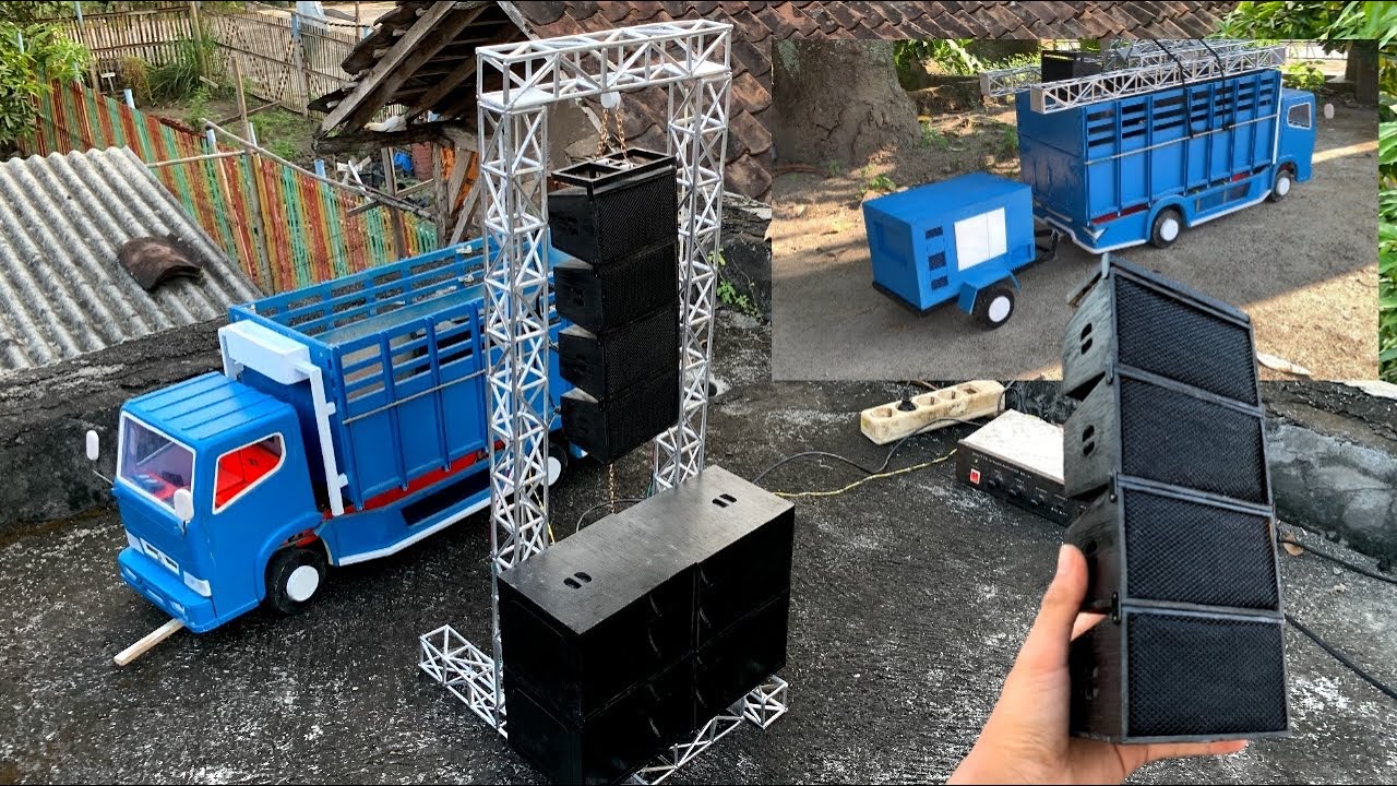 Cek suond miniatur sound system gantung - YouTube