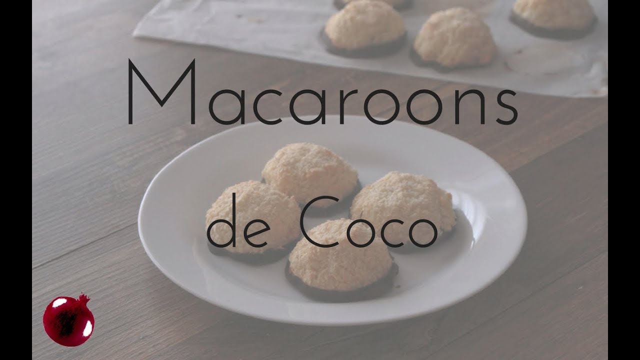 Macaroons de coco com chocolate - YouTube