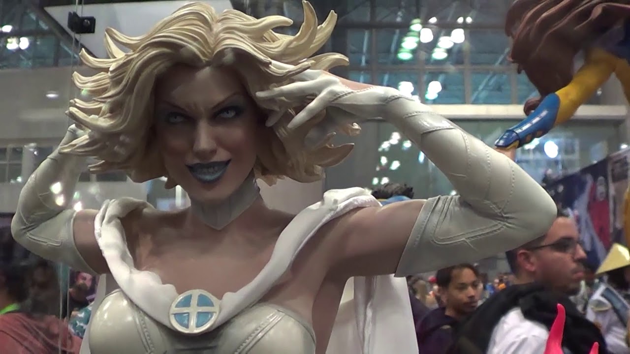 Sideshow Emma Frost Premium Format Statue NYCC 2019 - YouTube