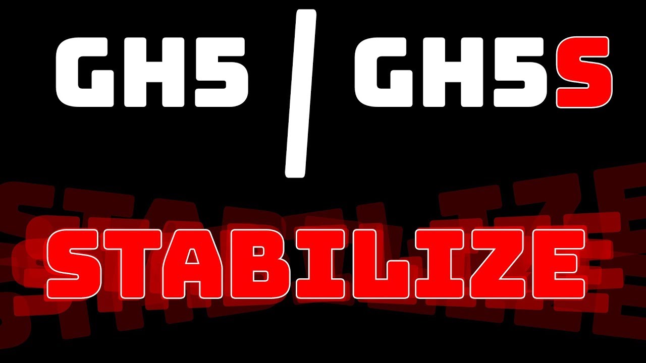 GH5 vs GH5S Car Mounted Stabilization Test Why the GH5S has no IBIS ...