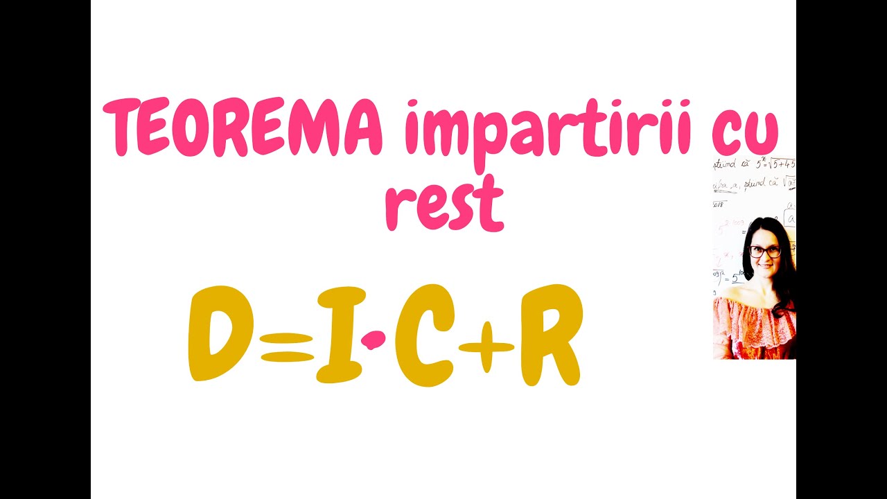 Lectia 19.1. Teorema impartirii cu rest Problema rezolvata Clasa V ...
