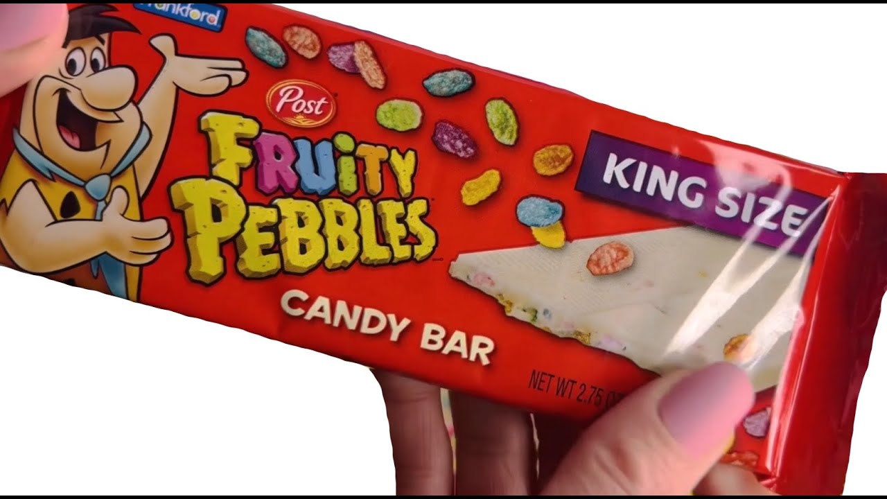 Fruity Pebbles Candy Bar - Unwrapping - YouTube