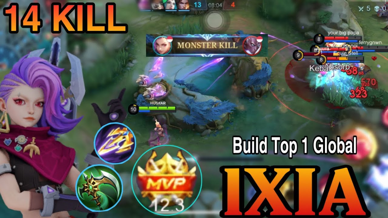14 Kill Tanpa Mati!! Build Ixia Tersakit 2024 + Combo Ixia - Build Top ...