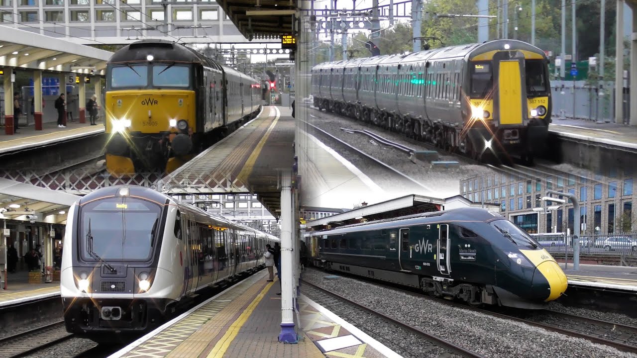 Trains at Slough, GWML + Elizabeth Line (10/11/2022) - YouTube