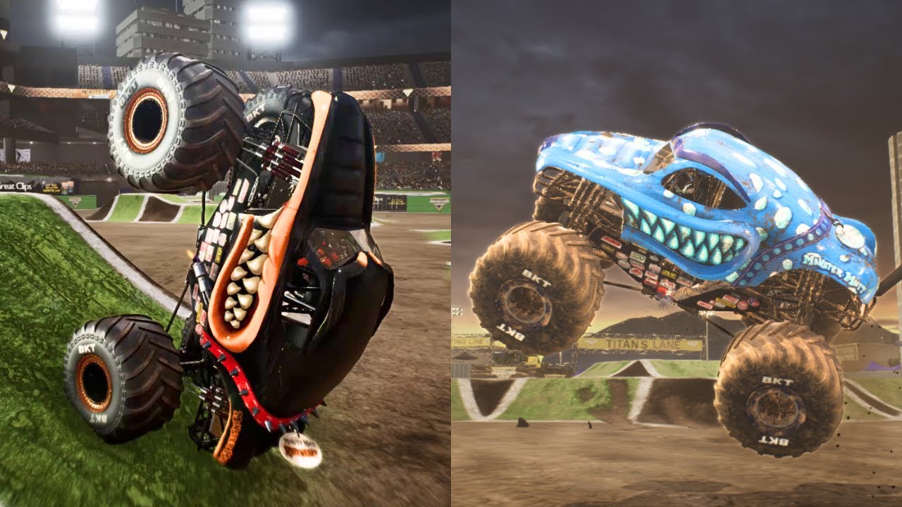 FREAK Freestyle with ALL Monster Mutt Trucks! - YouTube