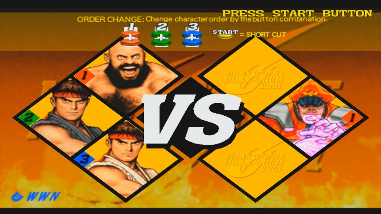 Capcom VS SNK 2 Zangief Evil Ryu Ryu Request - YouTube