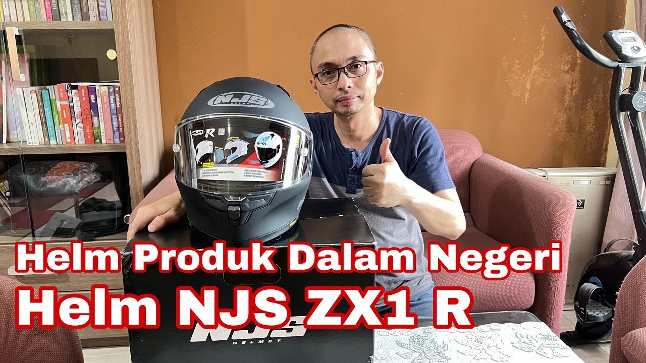 HELM NJS ZX1 R, HELM PRODUK DALAM NEGERI YANG KEREN - YouTube