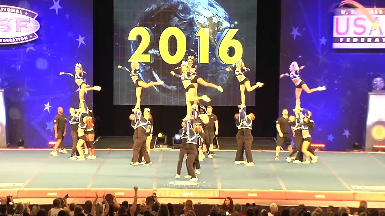 Midwest Cheer Elite - Black Diamonds [2016 International Open Large ...