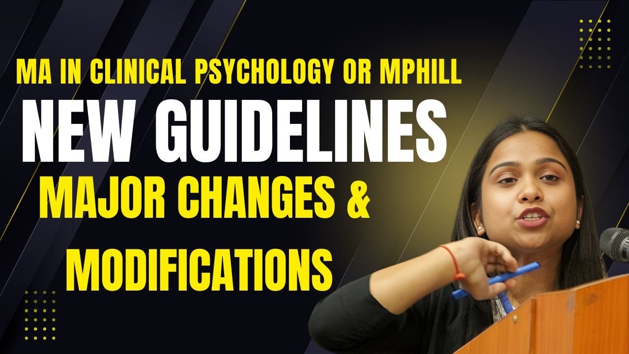 New guidelines for MA clinical psychology & MPhill ! @psychlearning # ...