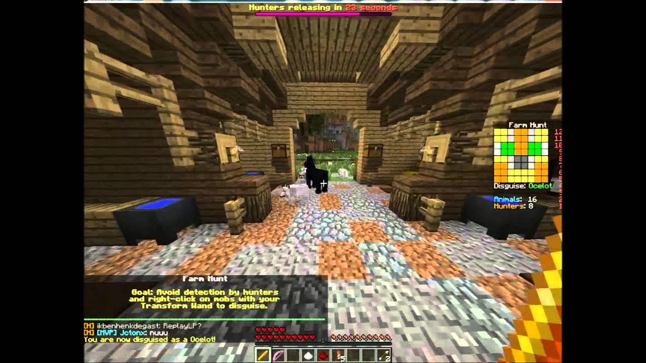 Minecraft! Hypixel Arcade Farm Hunt Minigames! - YouTube
