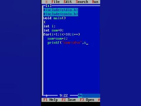program for Print sum of 1 to 10 number using for loop in c #short #shorts - YouTube