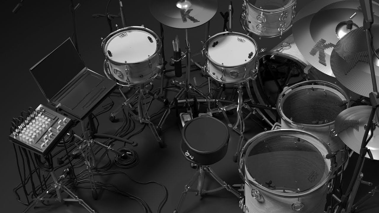 VR Modeling | Drum Kit | Quill + Blender - YouTube