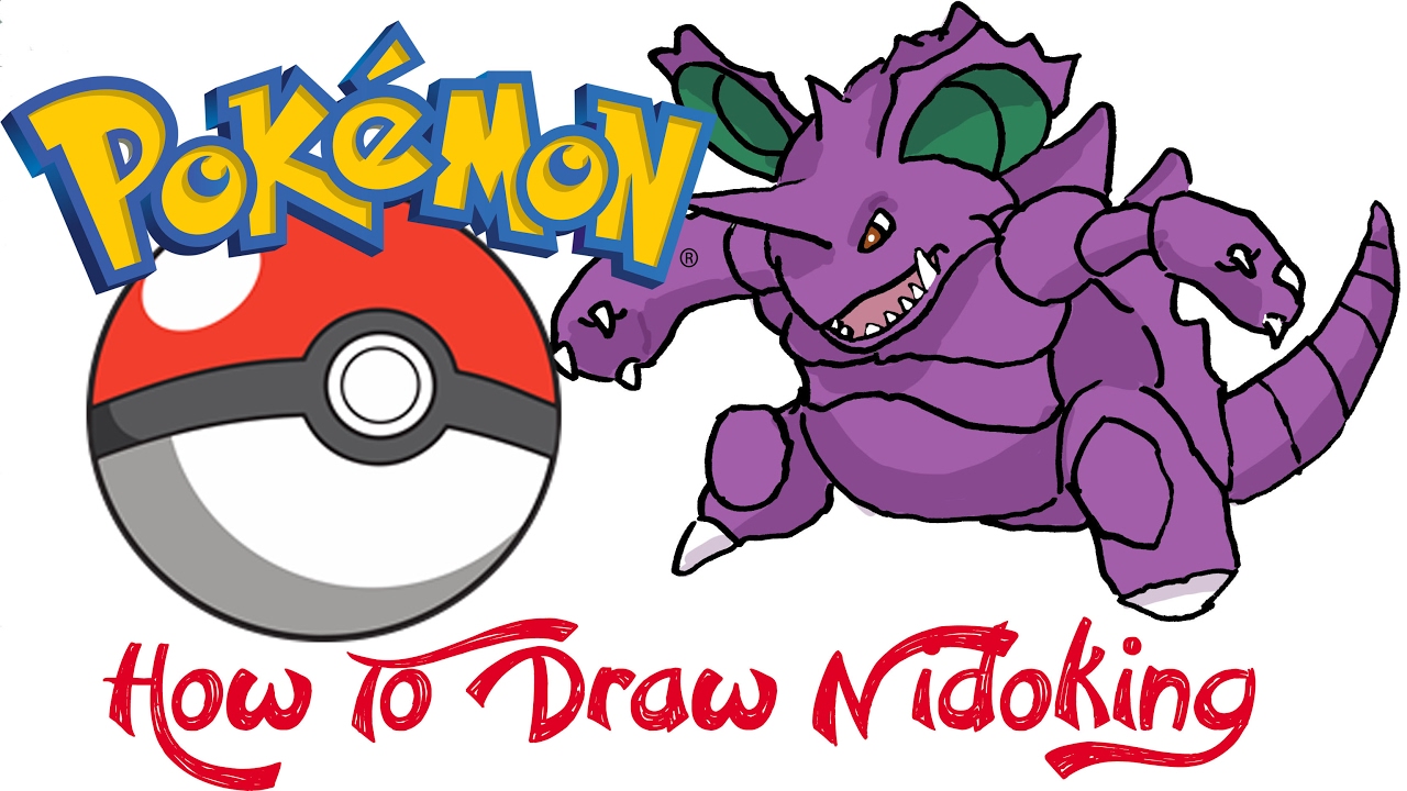 How To Draw Nidoking (POKEMON) - YouTube